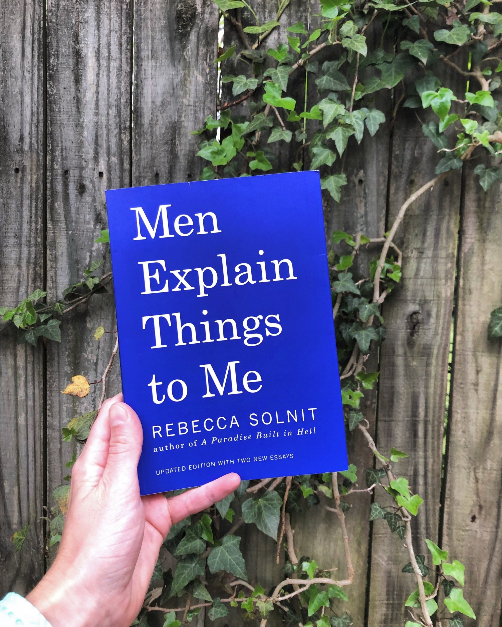 June JEDI Book Club – Men Explain Things to Me by Rebecca Solnit - The ...