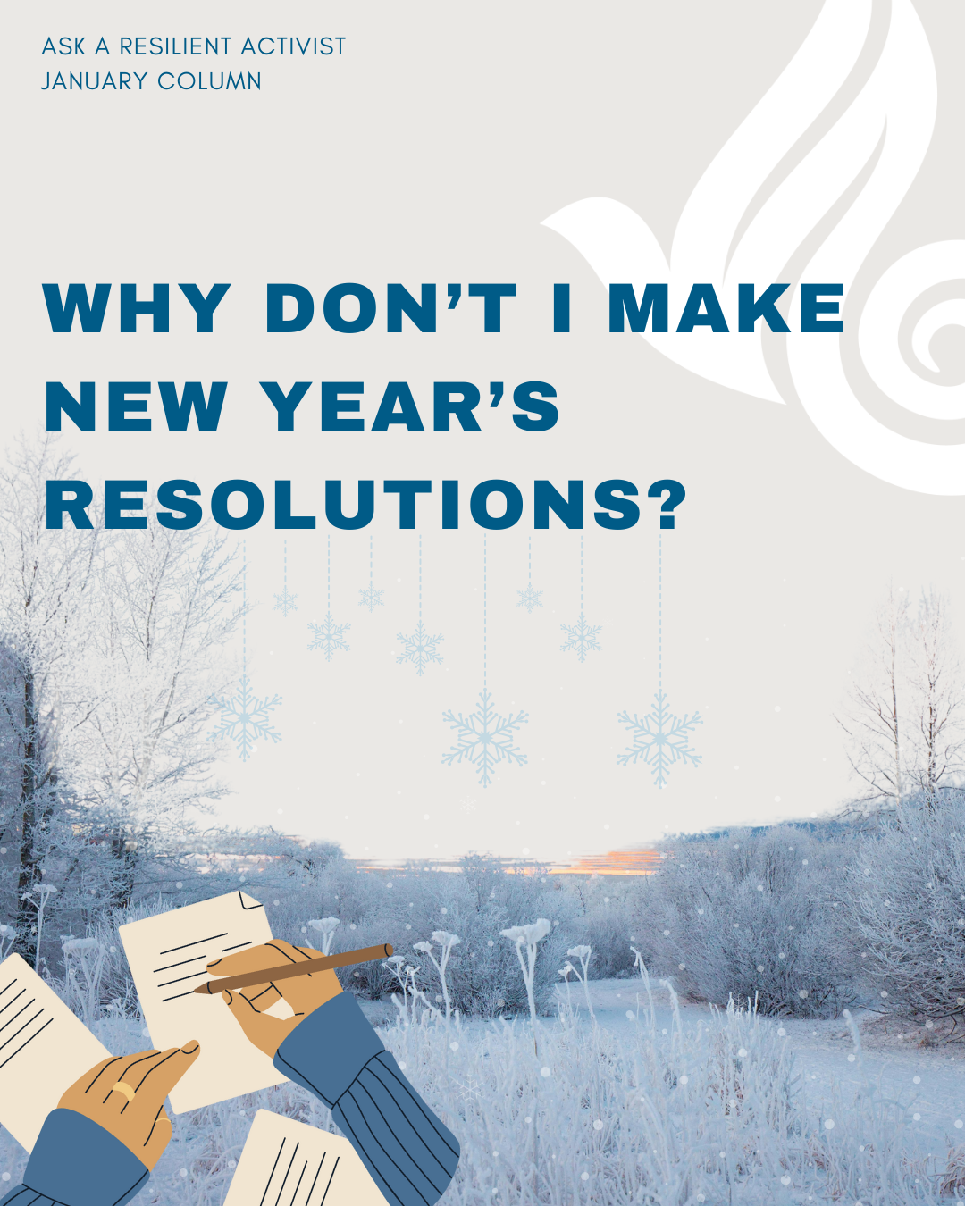 Why Don’t I Want to Make New Year’s Resolutions? - The Resilient Activist